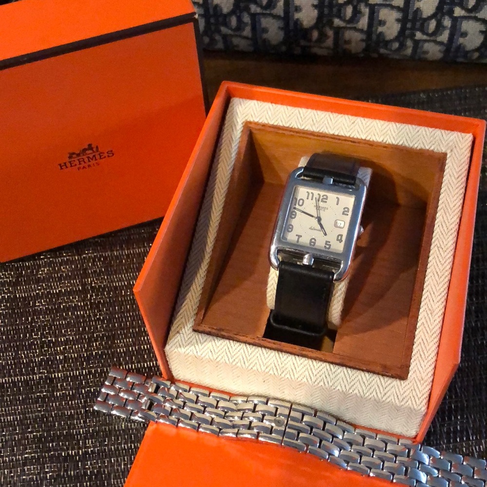 Hermes Men’s Barenia Double Tour Watch Cape Code - Gem